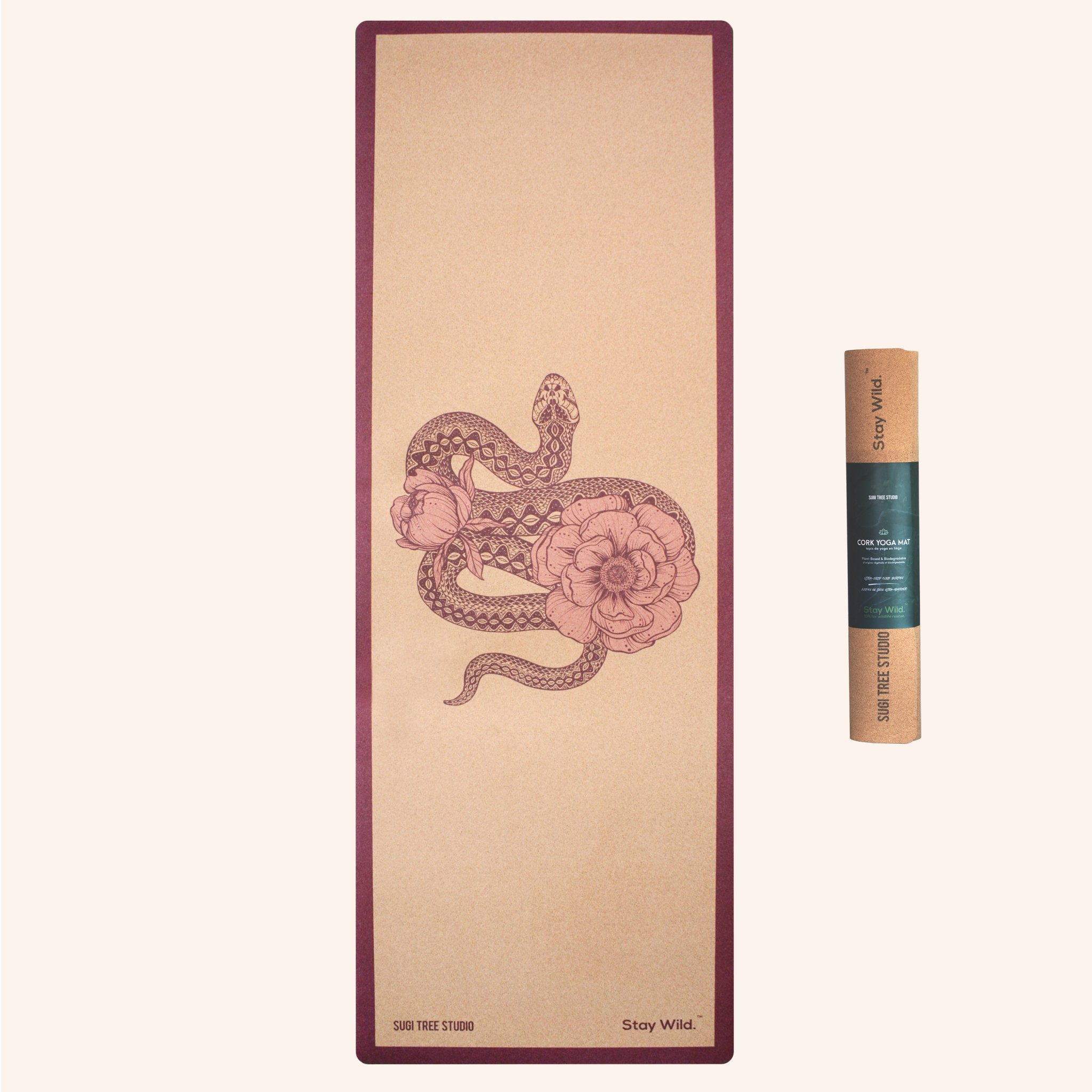 Garden Snake Cork Yoga Mat | 4.5MM – Sugi Tree Studio
